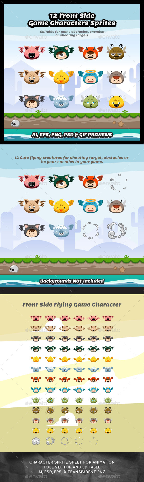 Flying Game Assets | GraphicRiver