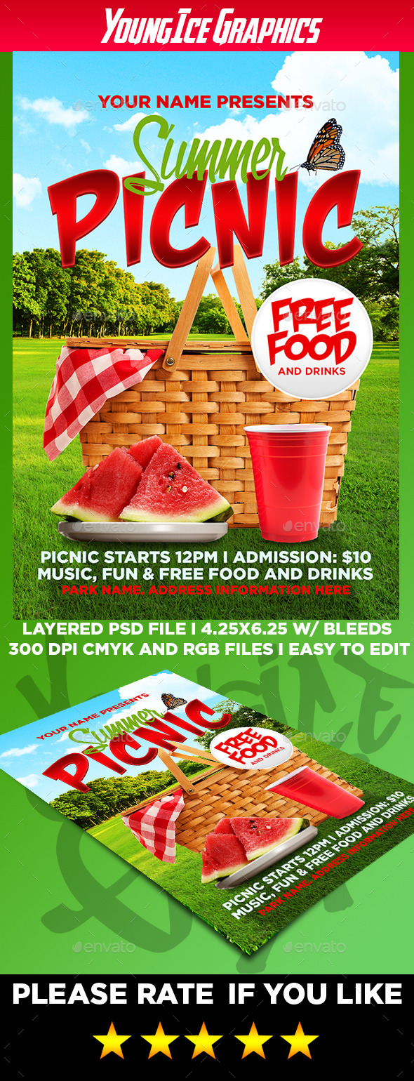 Picnic Graphics, Designs & Templates | GraphicRiver