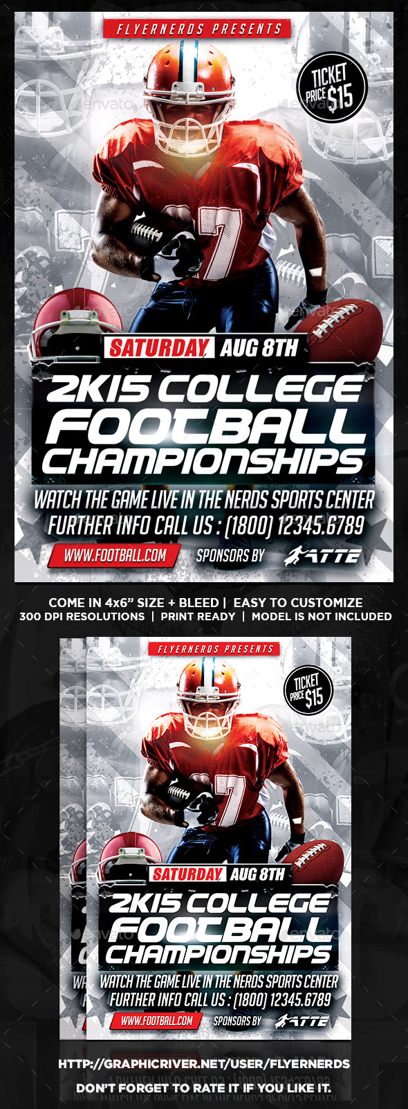 College Football Graphics, Designs & Templates