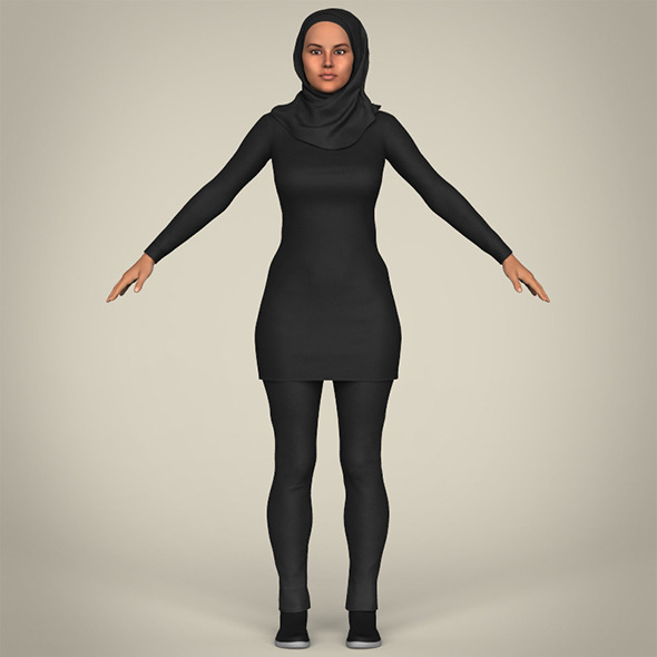 Female Hijab 3D Models | 3DOcean