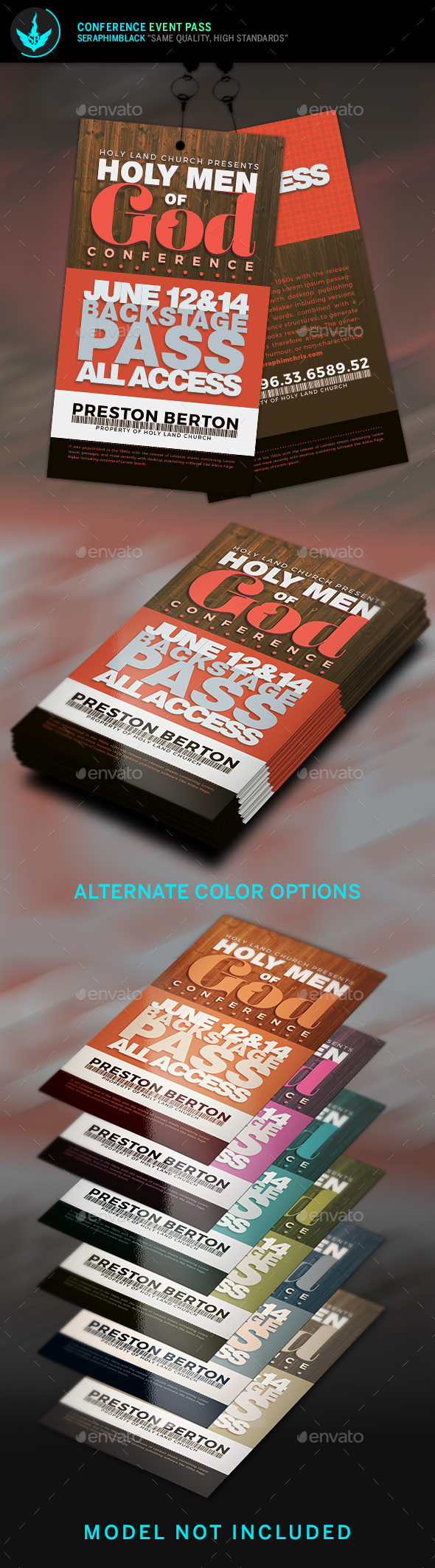 Media Pass Graphics, Designs & Templates from GraphicRiver