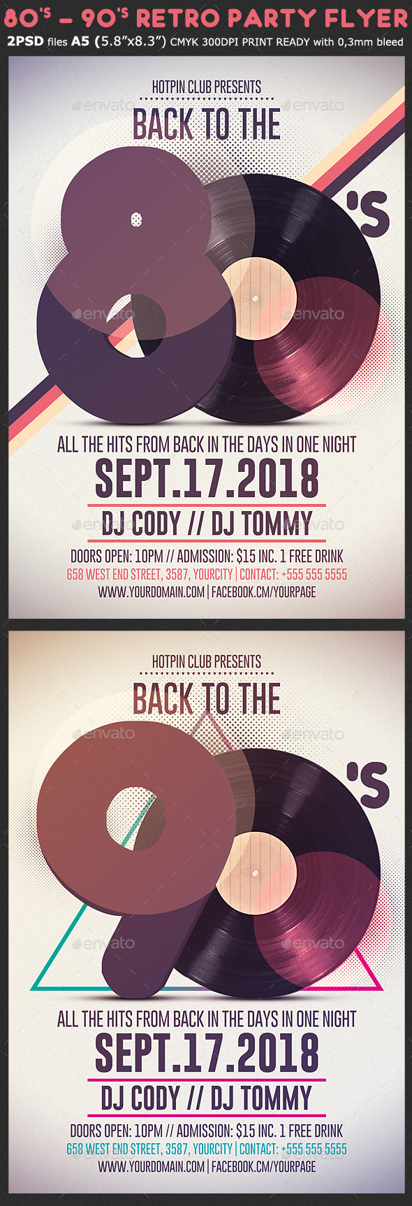 Decades Flyer Templates | GraphicRiver