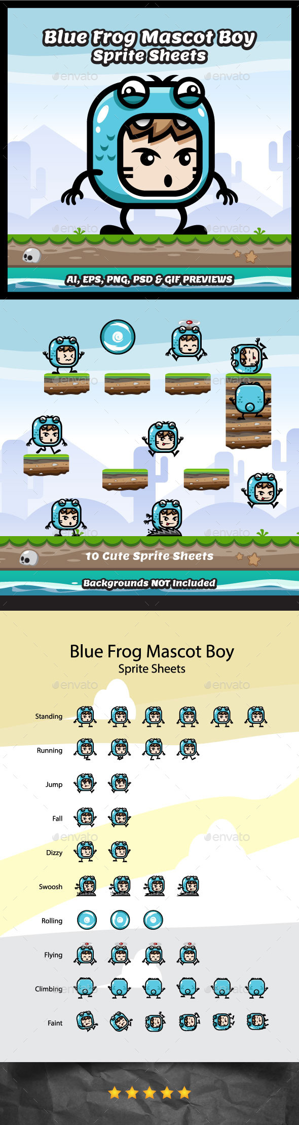 Mascote Game Assets | GraphicRiver