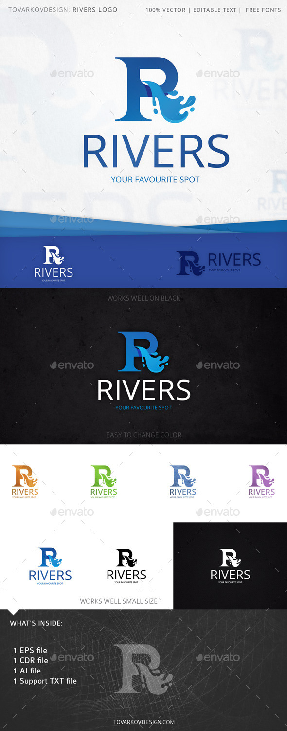 River Logo Templates from GraphicRiver