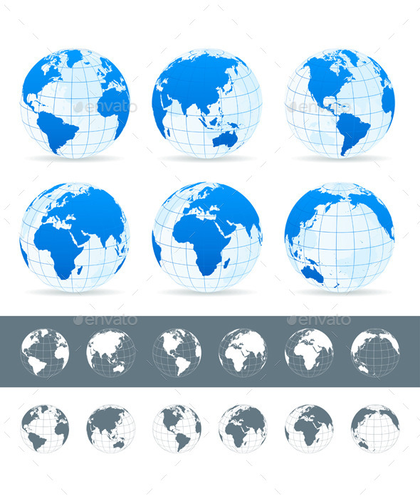 Globe Graphics, Designs & Templates | GraphicRiver