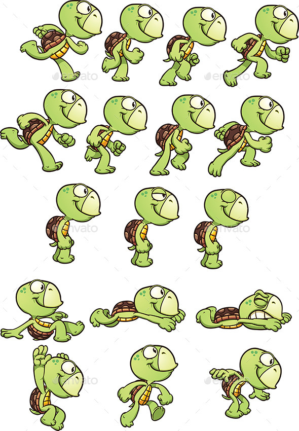 Turtle Sprite Game Assets from GraphicRiver