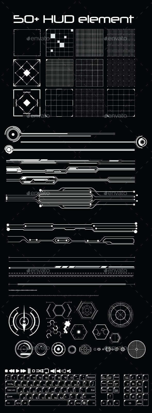 Hud Graphics, Designs & Templates | GraphicRiver