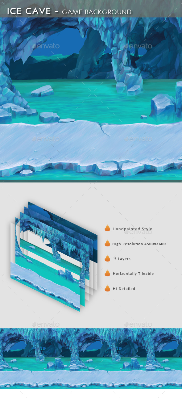 Cave 2D Game Assets from GraphicRiver