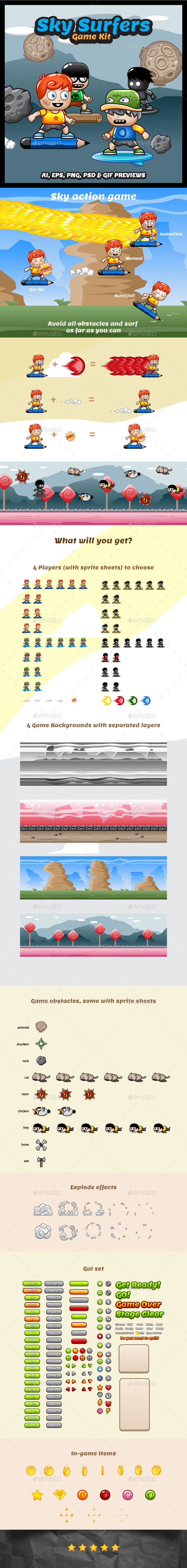 Skateboard Game Assets | GraphicRiver