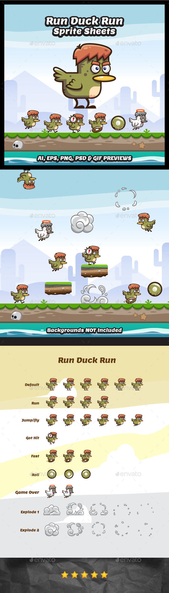 Running Sprite Sheet Game Sprites & Sheet Templates