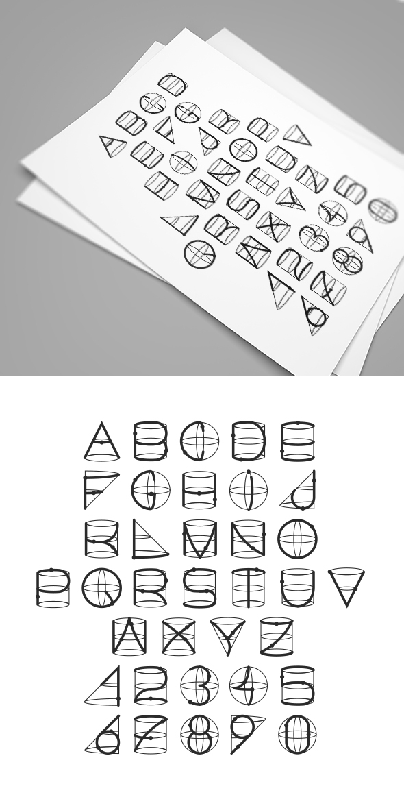 Geometric Fonts from GraphicRiver