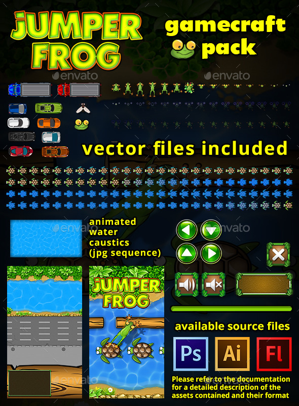 Frog Game Assets | GraphicRiver