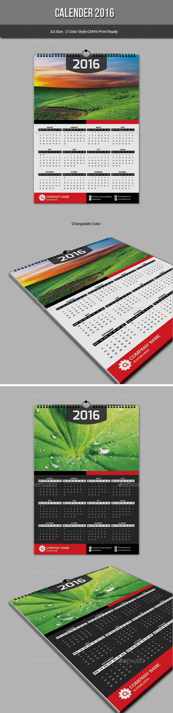 Calender Graphics, Designs & Templates from GraphicRiver