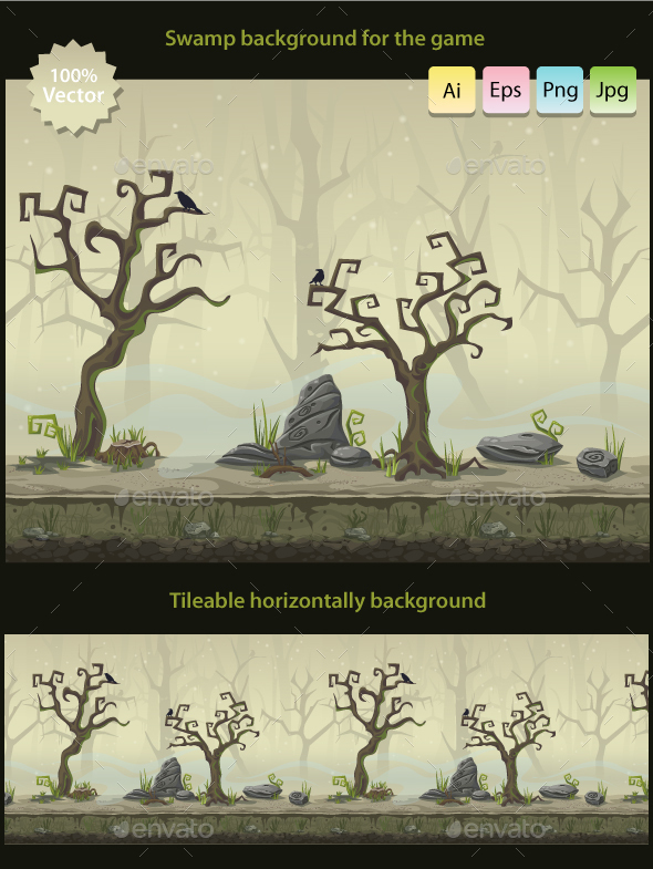 Swamp Graphics, Designs & Templates from GraphicRiver