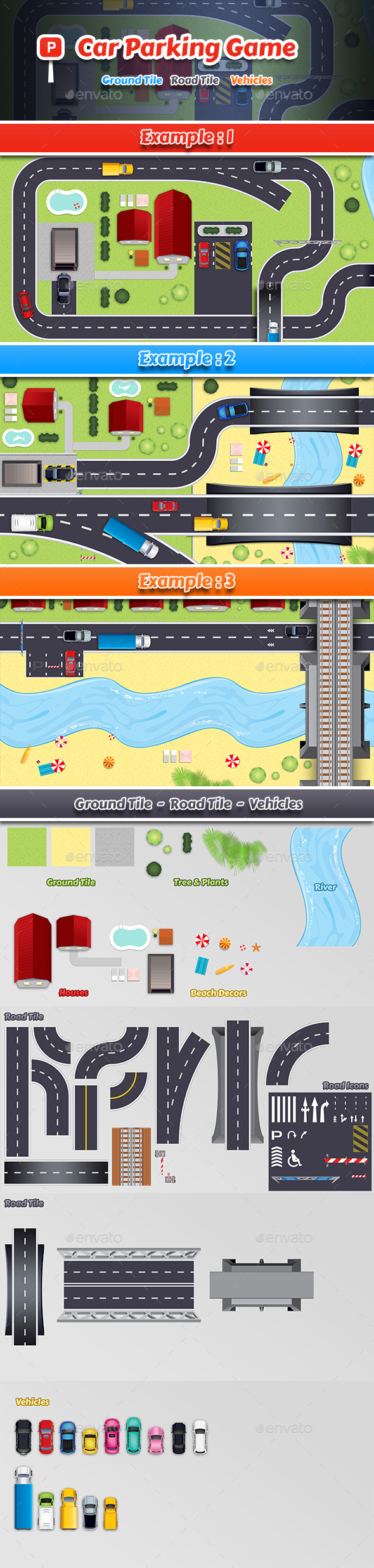 Car Game Assets from GraphicRiver