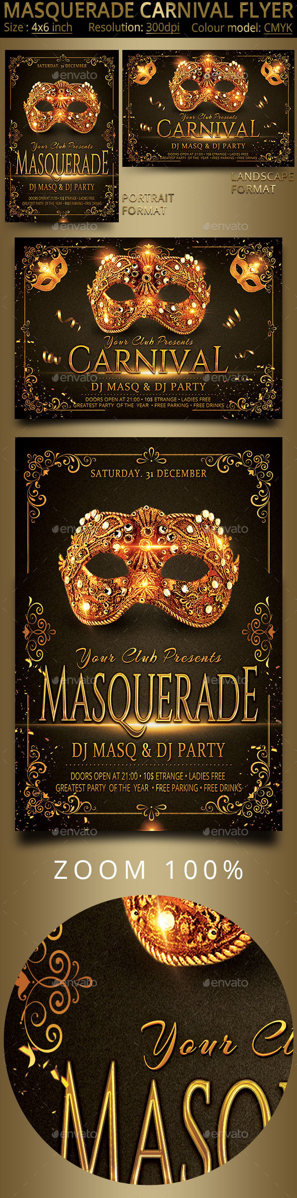 Masquerade Graphics, Designs & Templates from GraphicRiver
