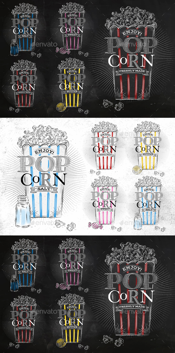 Popcorn Graphics, Designs & Templates | GraphicRiver