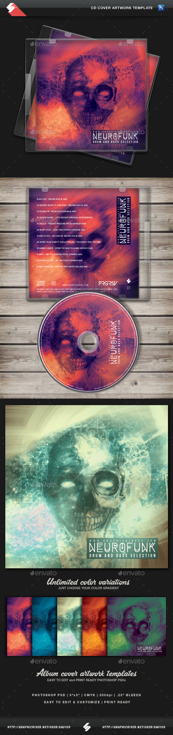 Neurofunk Graphics, Designs & Templates | GraphicRiver