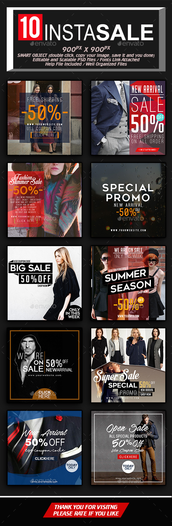 Insta Banners Graphics, Designs & Templates from GraphicRiver