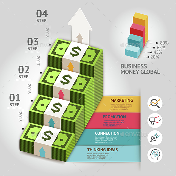Money Infographic Templates | GraphicRiver
