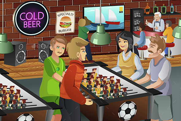 Foosball Graphics, Designs & Templates | GraphicRiver