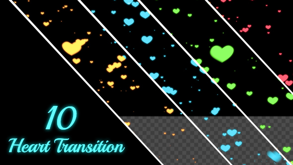 Download Heart Transition - After Effects Projects