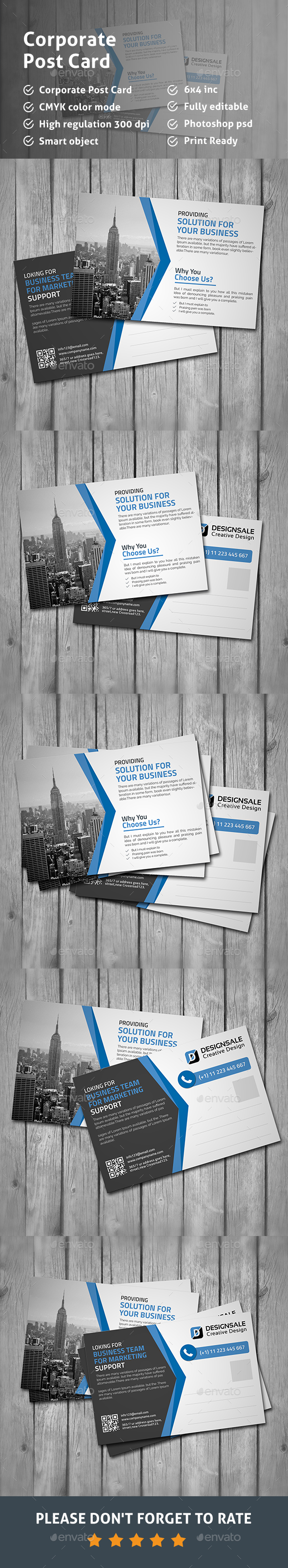 Postcard Graphics, Designs & Templates from GraphicRiver