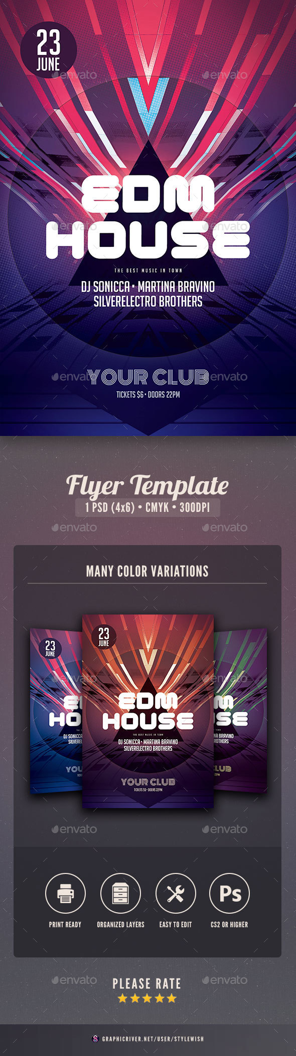 Edm Graphics, Designs & Templates | GraphicRiver