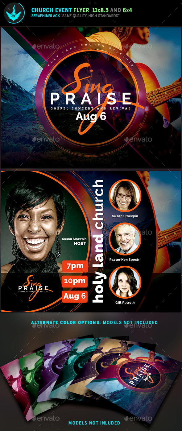 Praise Flyer Templates from GraphicRiver