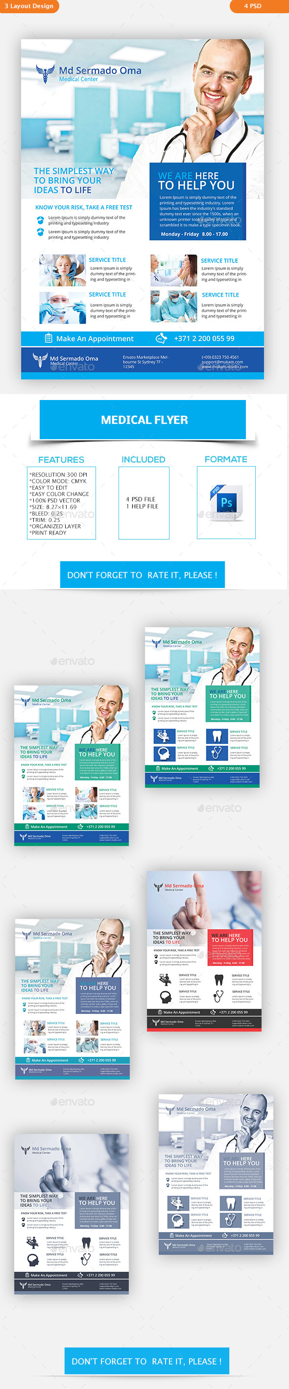 Hospital Flyer Graphics, Designs & Templates from GraphicRiver