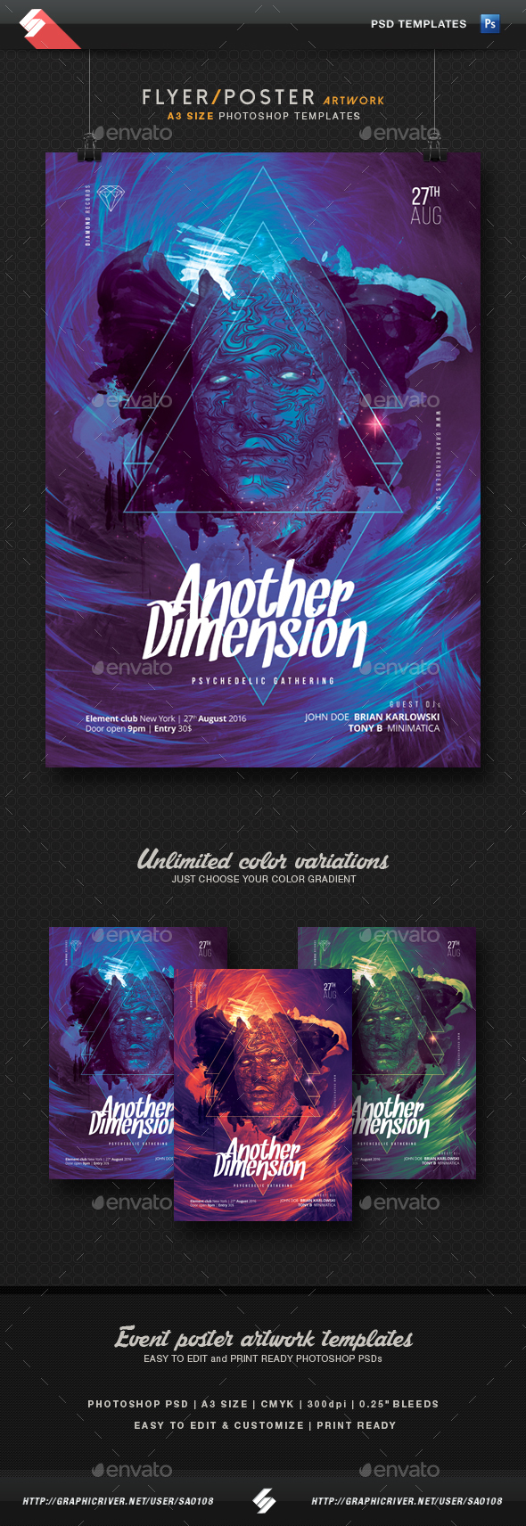 Psytrance Graphics, Designs & Templates | GraphicRiver