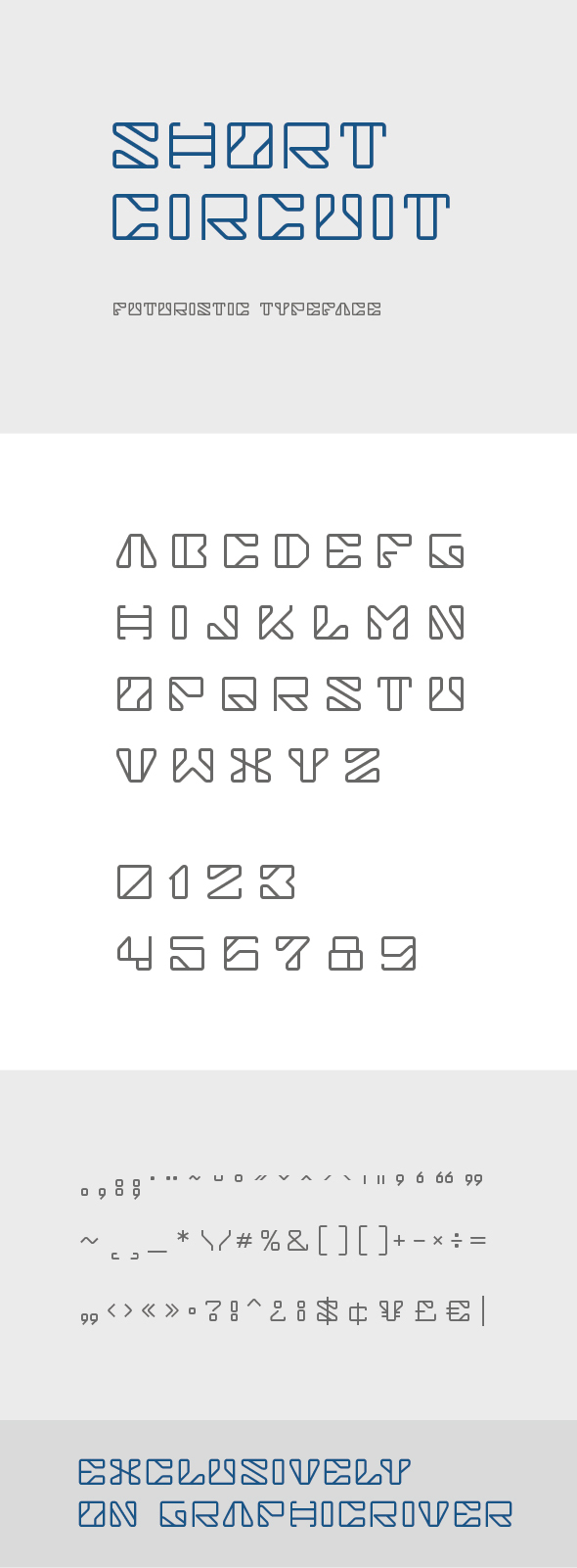 Circuits Fonts | GraphicRiver