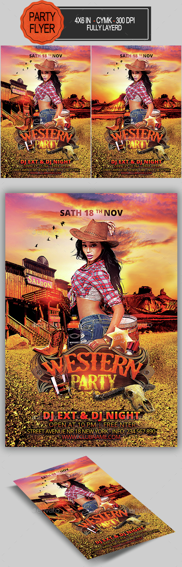 Western Graphics, Designs & Templates from GraphicRiver