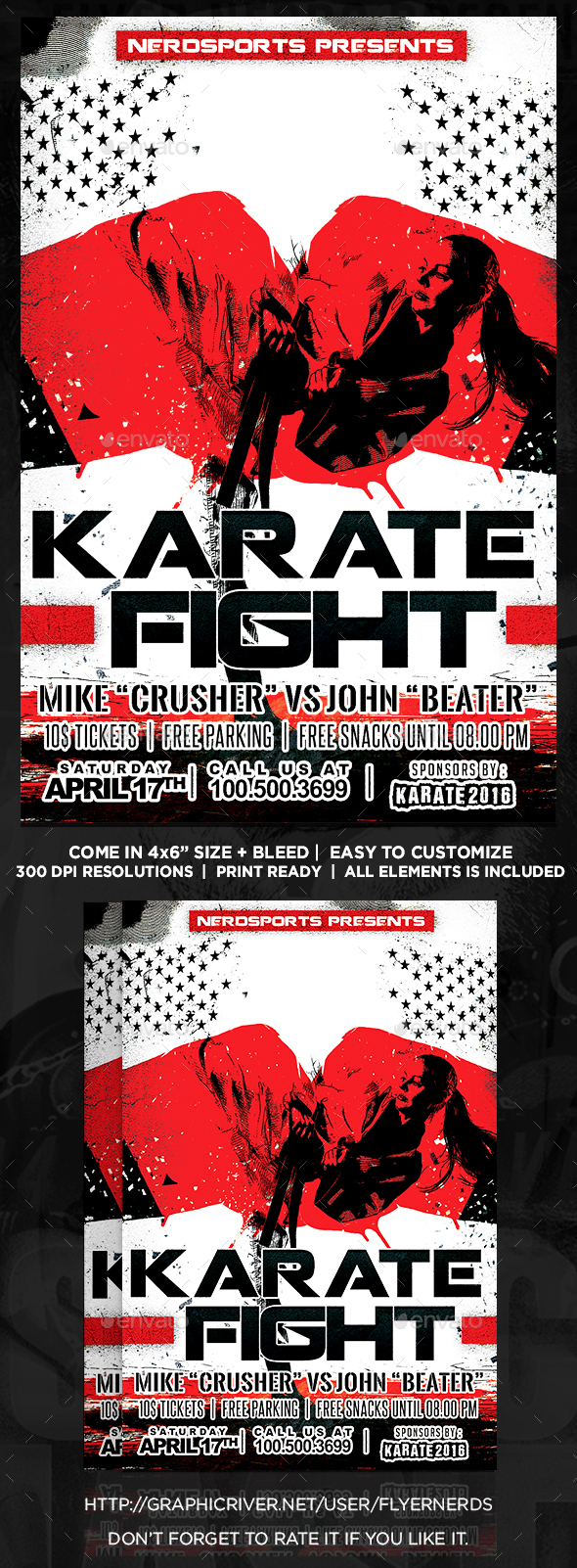 Karate Graphics, Designs & Templates | GraphicRiver