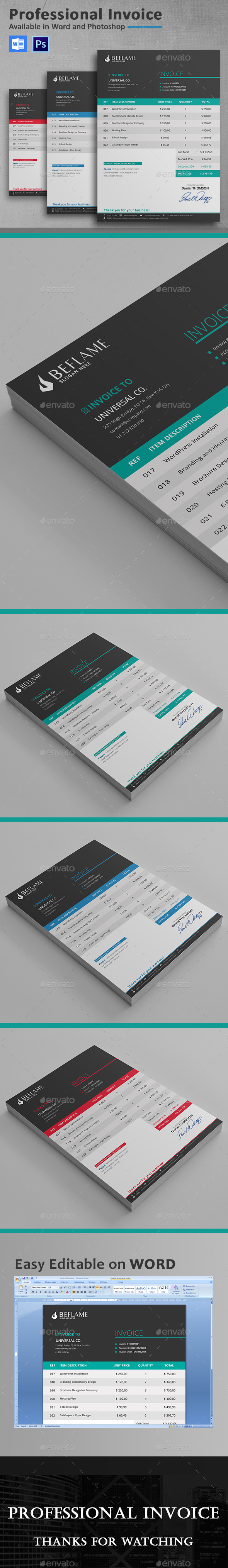 Business Proposal & Invoice Templates from GraphicRiver