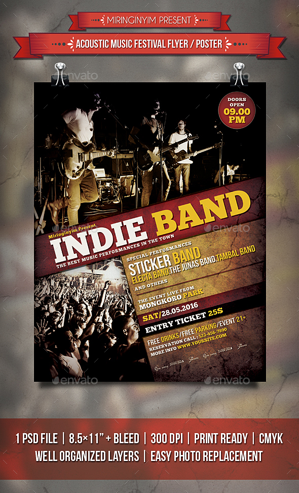 Band Graphics, Designs & Templates | GraphicRiver