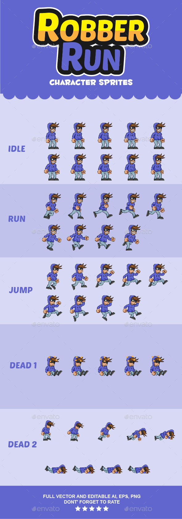 Game Sprites & Sheet Templates from GraphicRiver