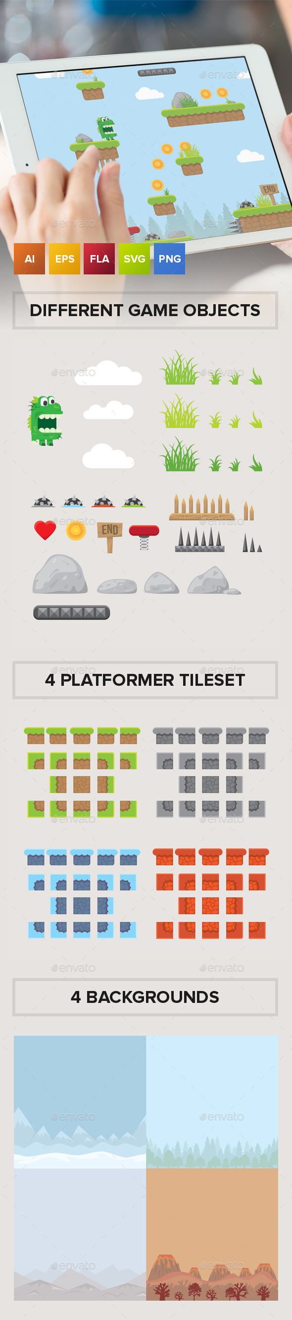 Dragons 2D Game Assets from GraphicRiver