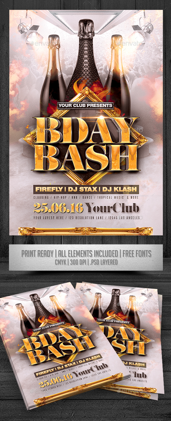 Bday Graphics, Designs & Templates | GraphicRiver