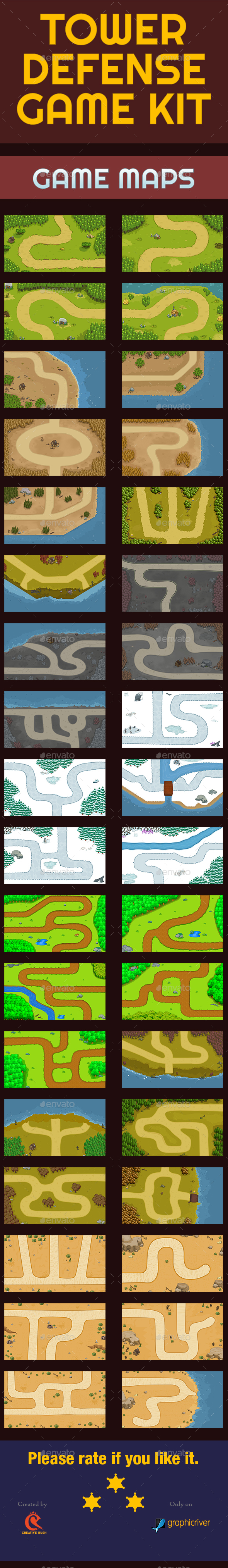 Tower 2D Game Assets from GraphicRiver