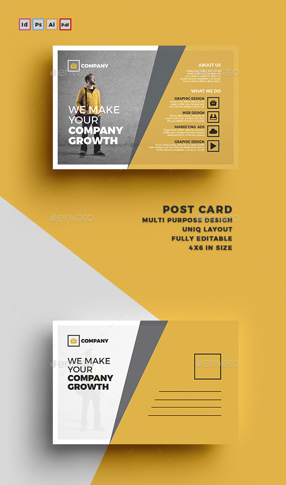 Postcard Graphics, Designs & Templates | GraphicRiver