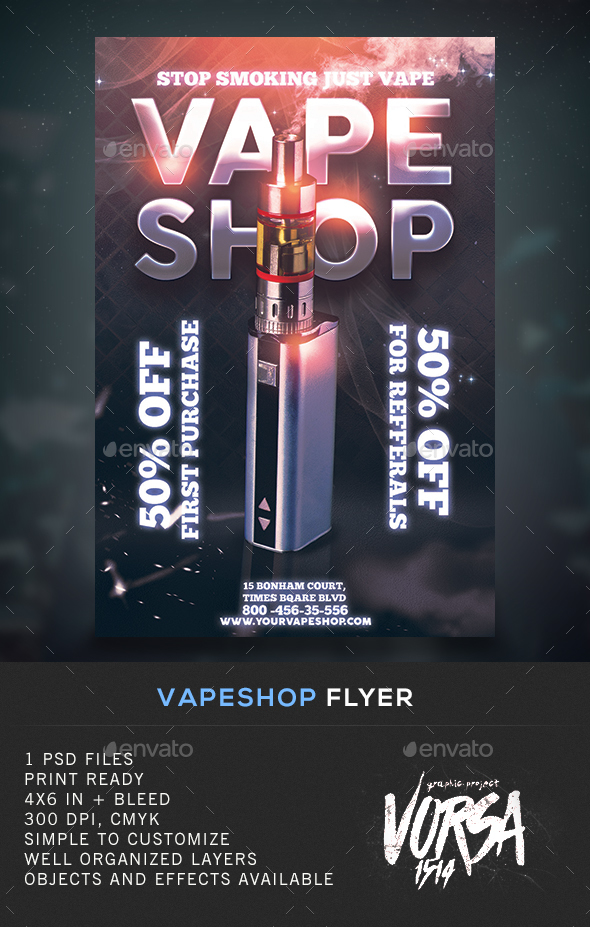 Vape Graphics, Designs & Templates from GraphicRiver
