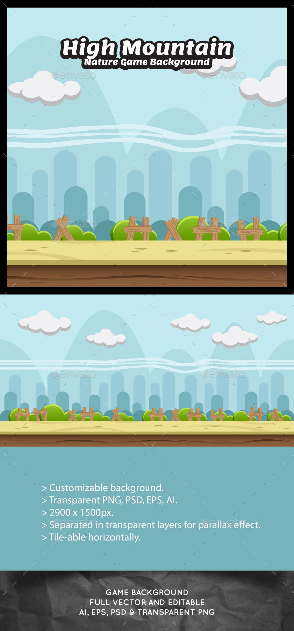 Mountains Game Assets | GraphicRiver