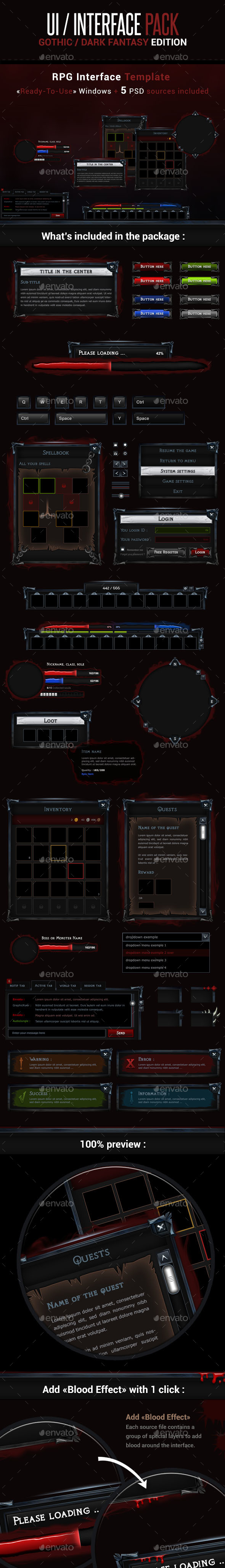 Gothic Game Assets | GraphicRiver