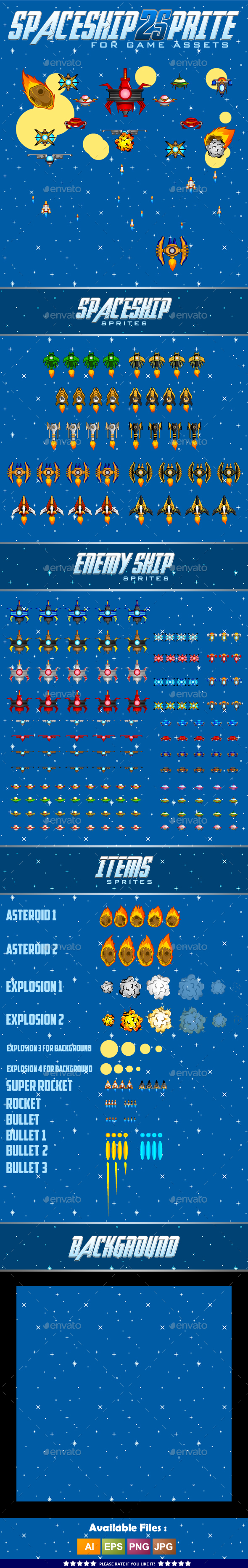 Spaceship Game Assets from GraphicRiver