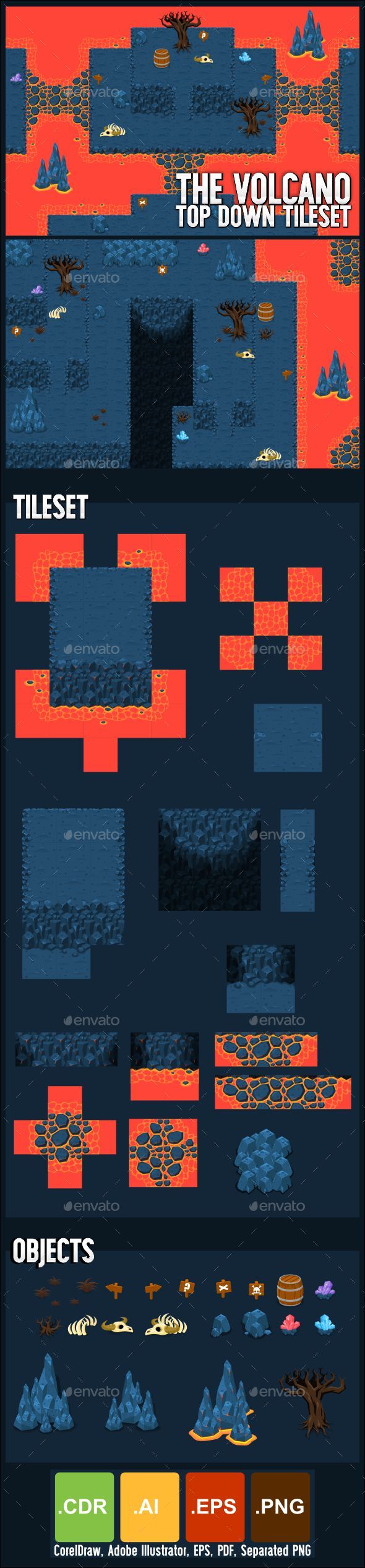 Top-down 2D Game Assets from GraphicRiver