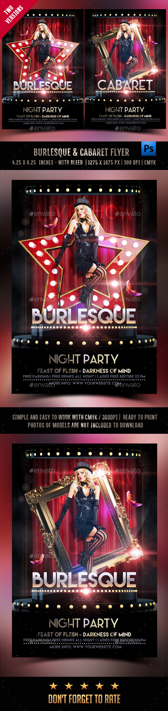 Burlesque Graphics, Designs & Templates | GraphicRiver