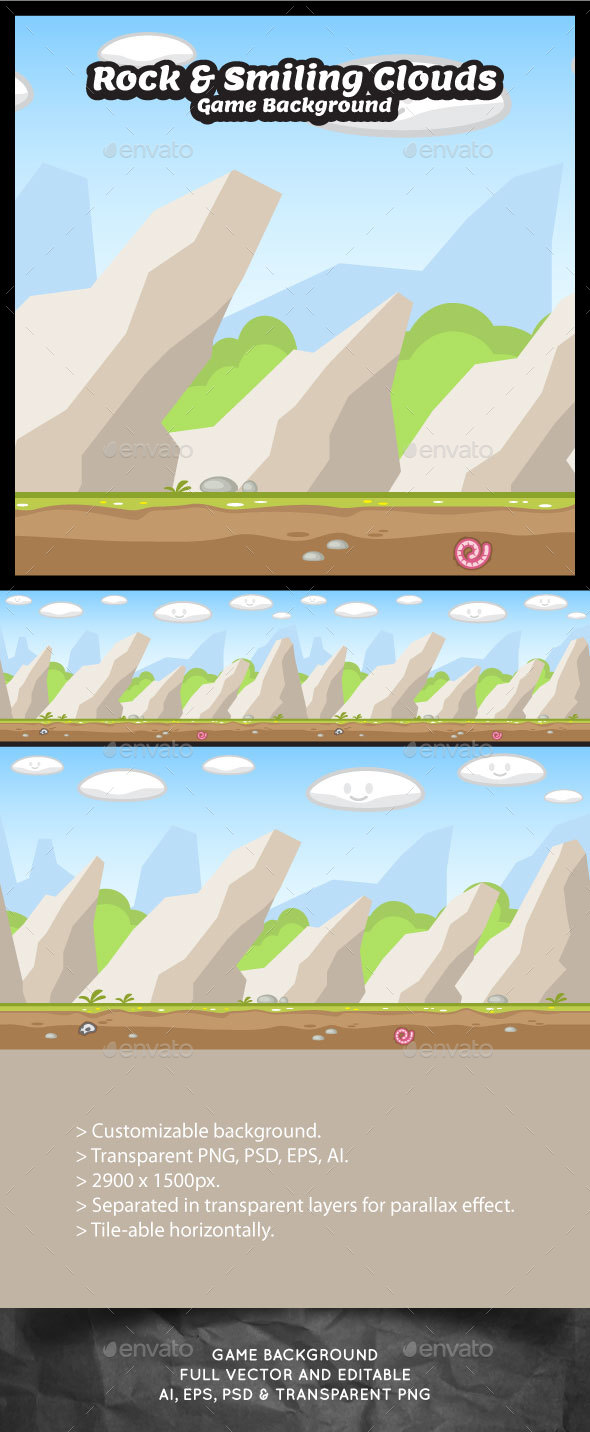 Cloud 2D Game Assets from GraphicRiver