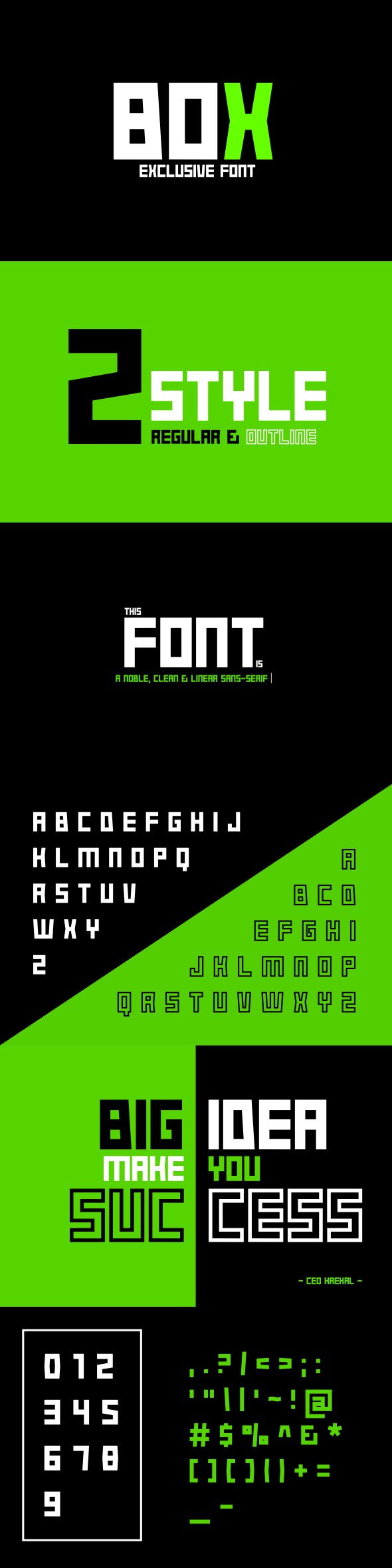 Box Fonts from GraphicRiver