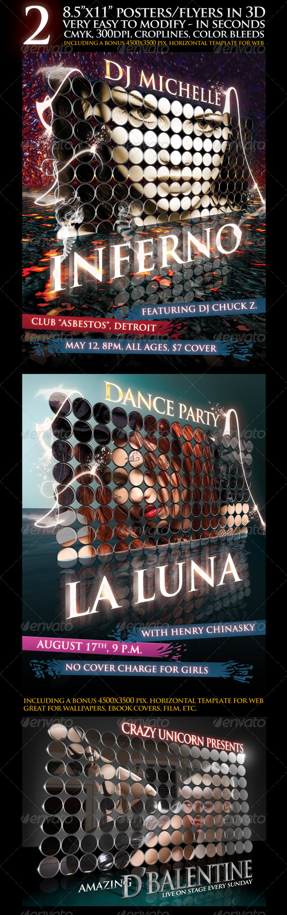 3D Flyer Templates from GraphicRiver